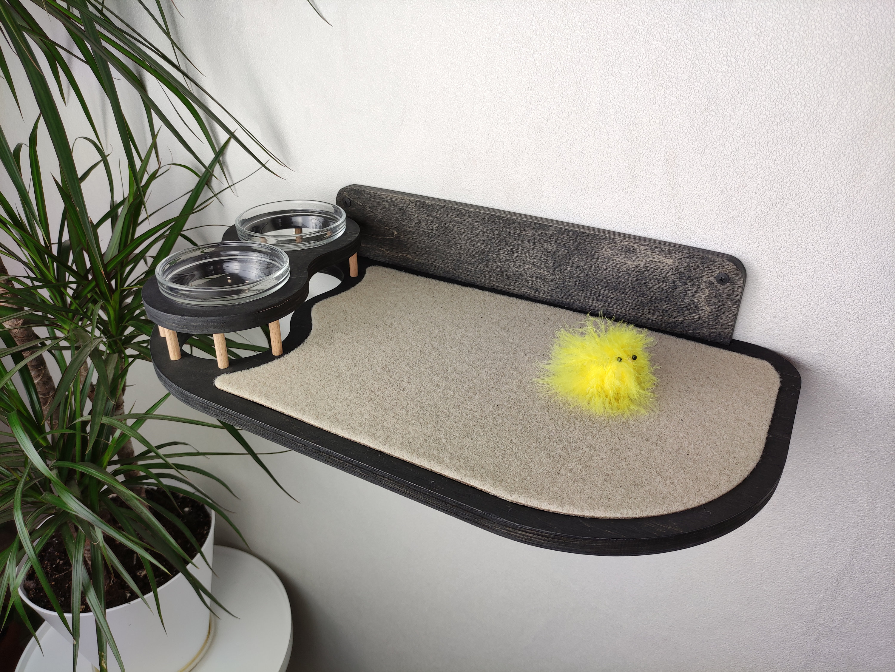 Cat Feeder Shelf Cat Feeding Shelf Cat Food Shelf Cat - Etsy