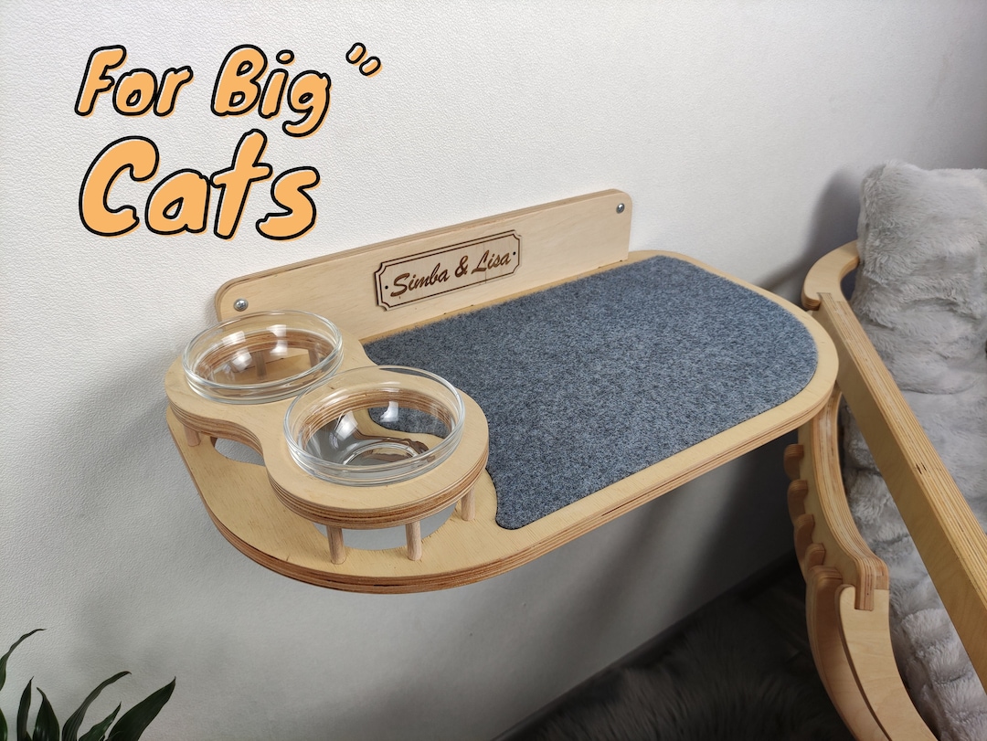 Cat Feeder Shelf, Cat Feeding Shelf, Cat Food Shelf, Cat Furniture ...