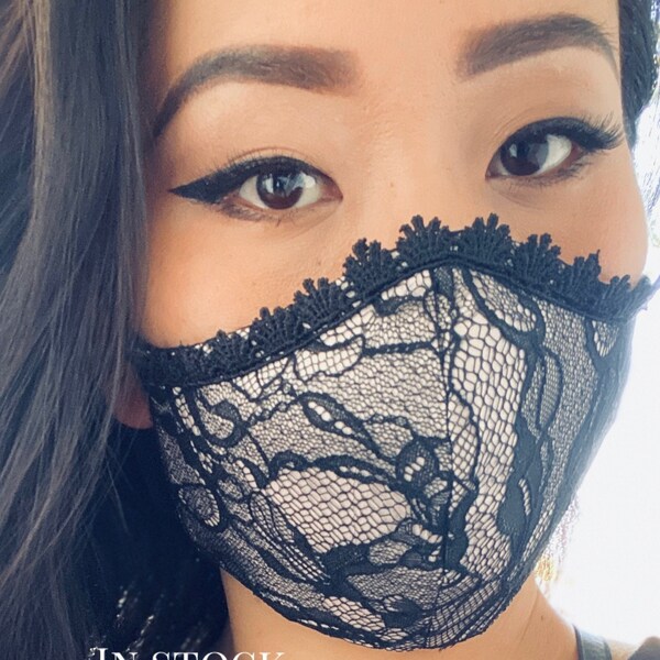 Lace Face Mask - Etsy