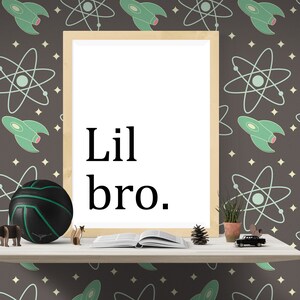 Big Bro Little Bro Print Bro Printable Wall Art Siblings - Etsy