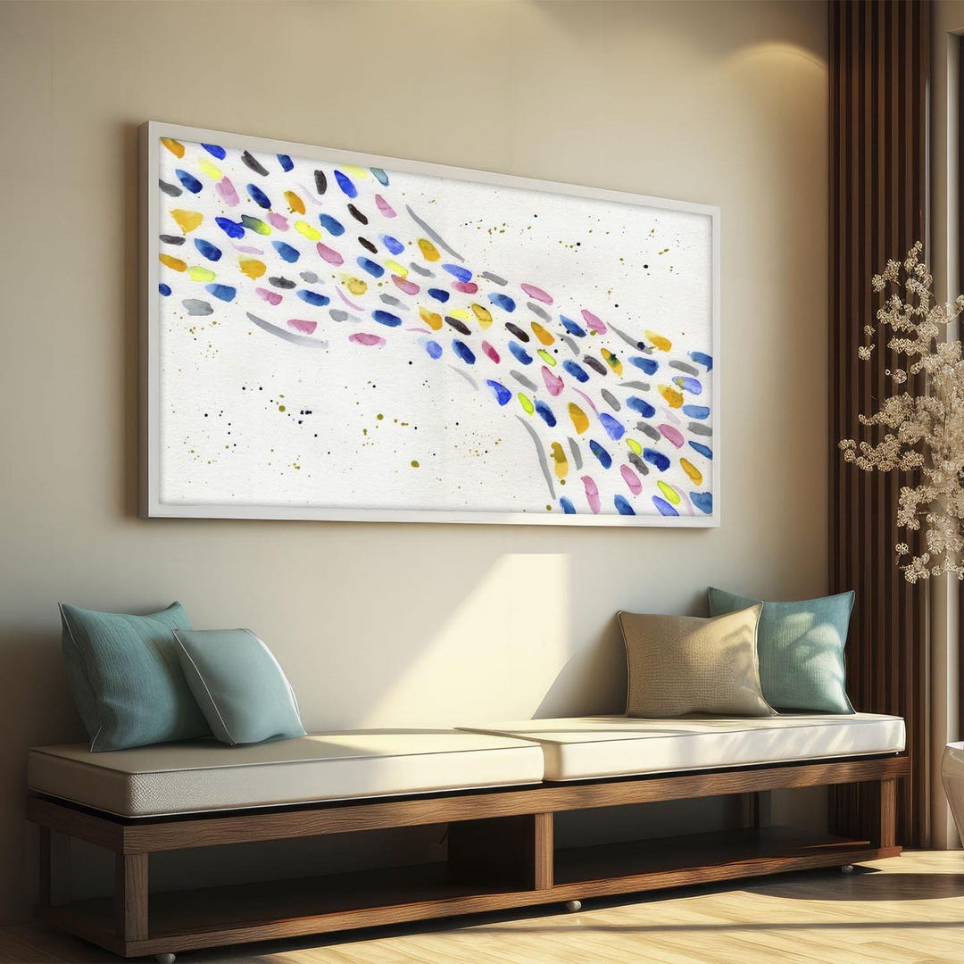 Extra Large Abstract Watercolor Art Print: Modern Minimalist Decor ...