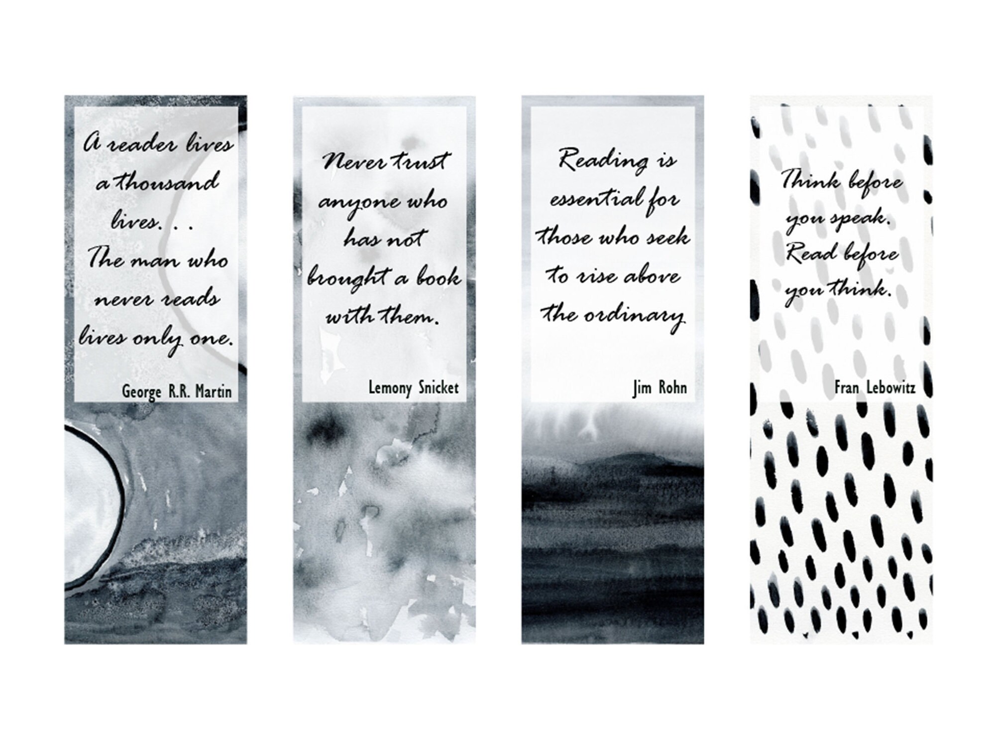 Printable Bookmarks Black And White - prntbl.concejomunicipaldechinu.gov.co