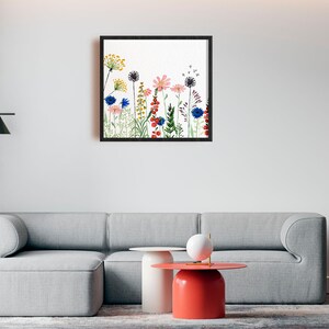 Square Print Floral Botanical Prints Mothers Day Print Downloadable Art ...