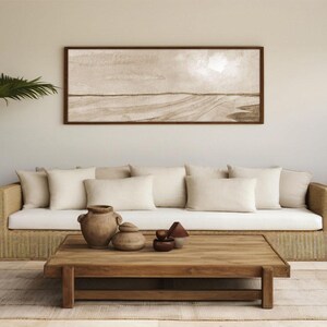 Neutral Sunset Panoramic Art Printable Wall Art Bedroom Wall Decor ...