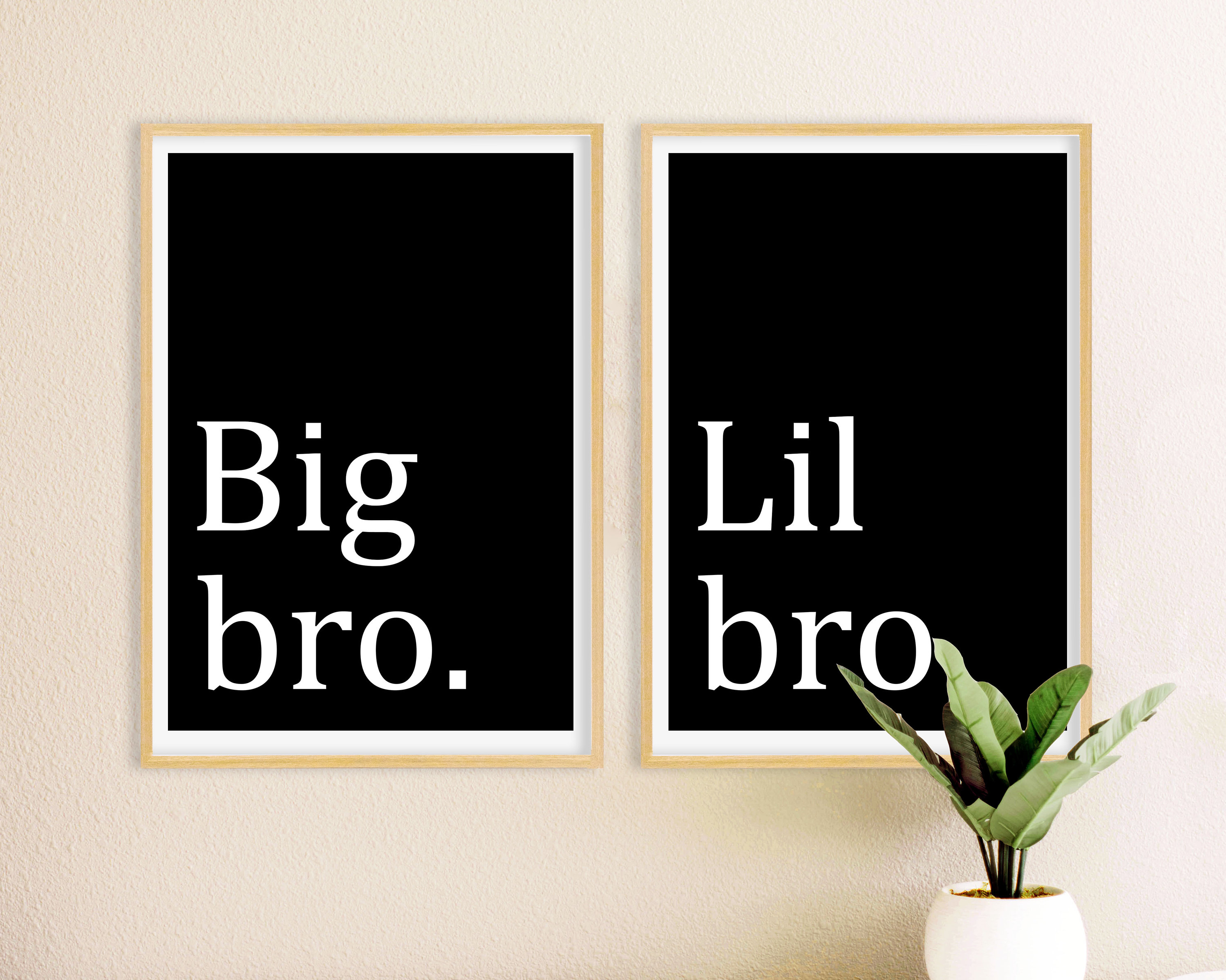 Big Bro Little Bro Print Bro Printable Wall Art Siblings - Etsy