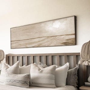 Neutral Sunset Panoramic Art Printable Wall Art Bedroom Wall Decor ...