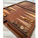 Handmade Walnut Turkish Backgammon Set, Traditional Inlaid Wood Tavla ...