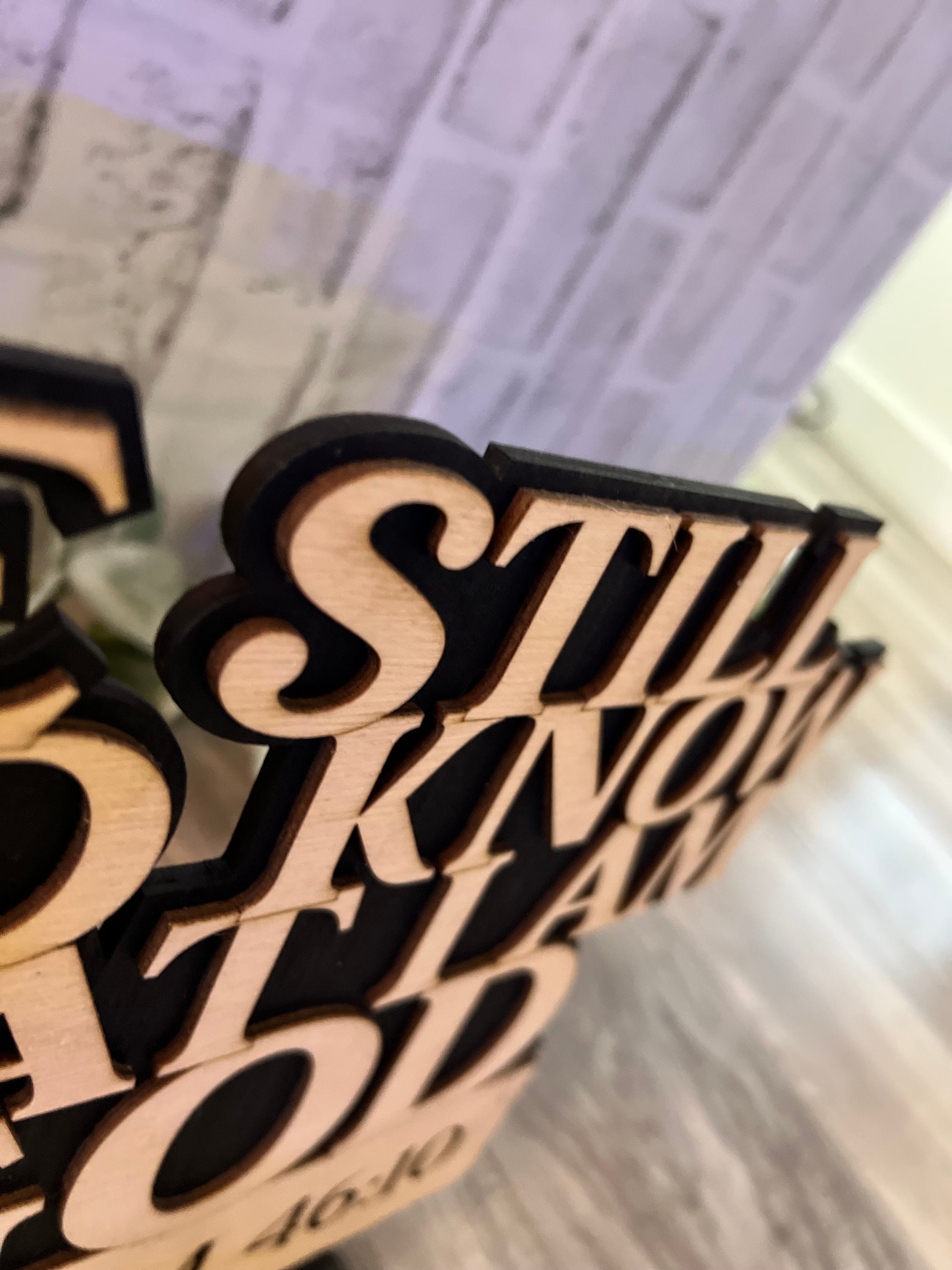 Be Still Wood Sign, Bible Scripture Sign, Religious Sign, Faith-based ...