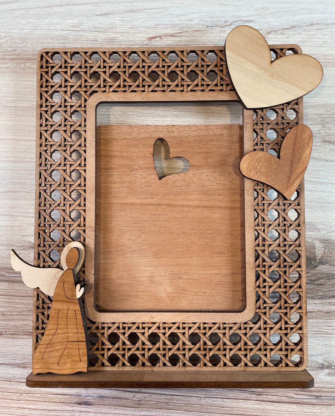 Cane Weave Picture Frame, Wood Frame, Unique Frame, - Etsy