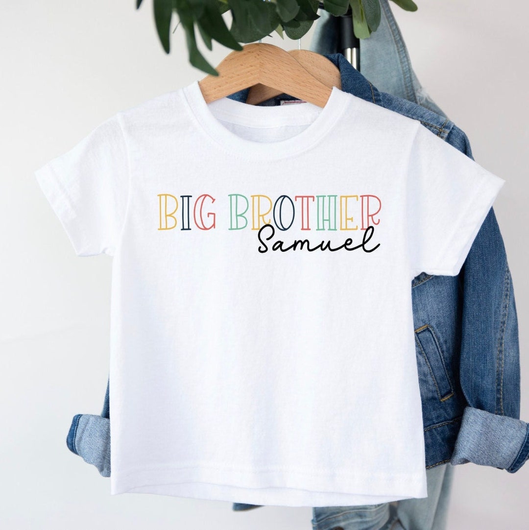 Big Brother T-shirt, Big Bro Boho T-shirt, Promoted to Big Brother ...