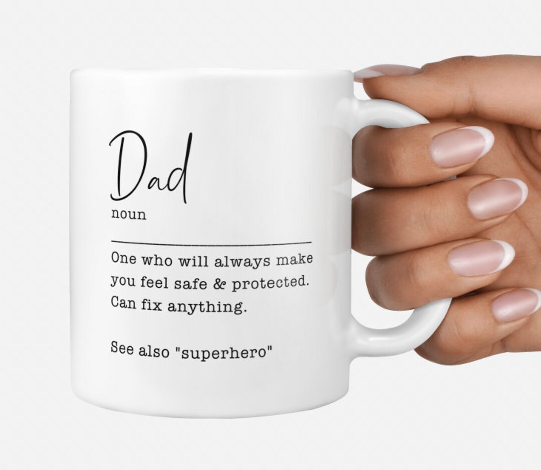 Personalised Dad Definition Mug, Personalised Coffee Mug, Personalised ...
