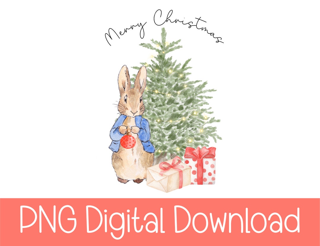 Peter Rabbit Christmas Png, Peter Rabbit, Christmas Png, Heat Press ...