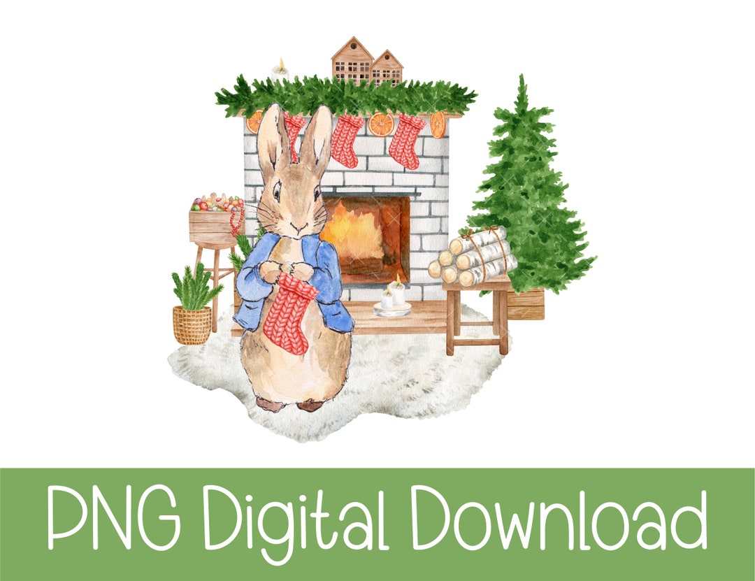 Peter Rabbit Christmas Png, Peter Rabbit, Christmas Png, Heat Press ...