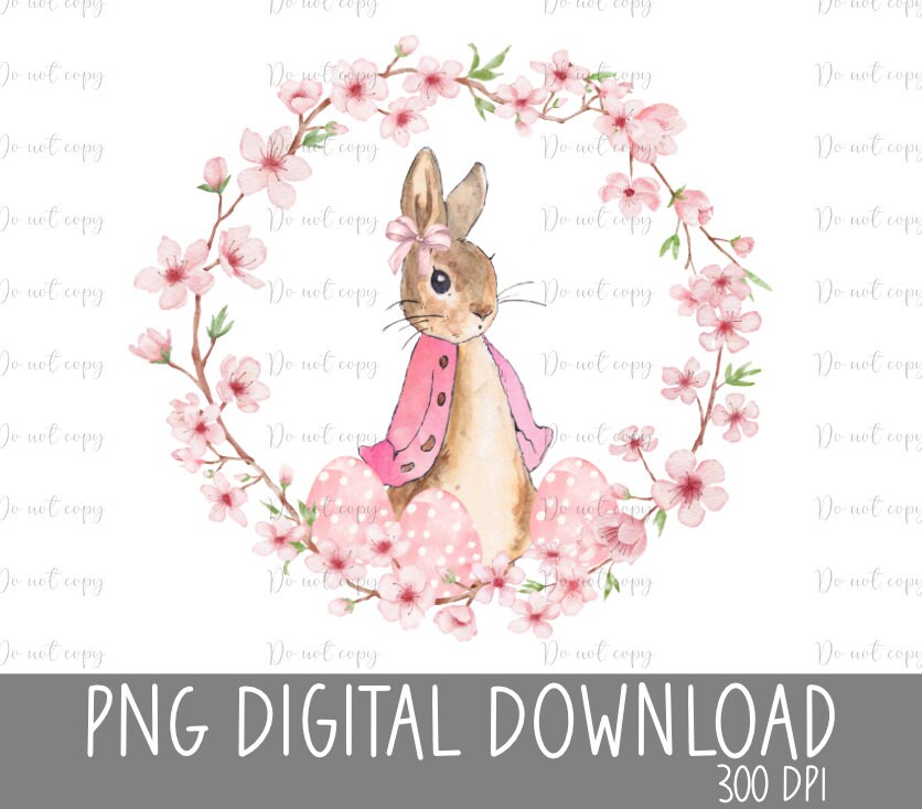 Peter Rabbit Easter Png, Flopsy, Bunny Rabbit Easter, Heat Press ...