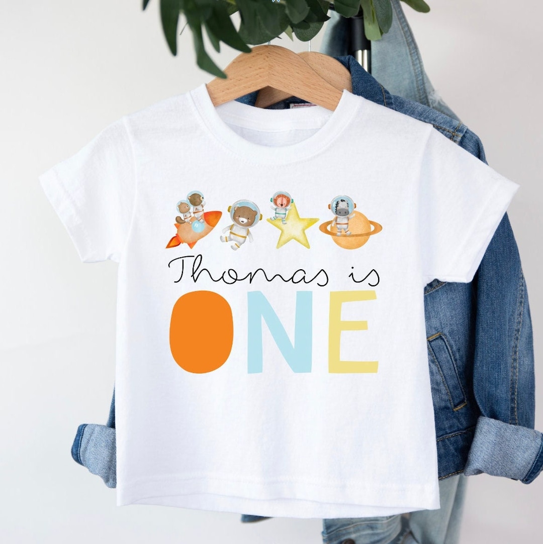 Personalised First Birthday T-shirt, Birthday Tee, One T-shirt ...