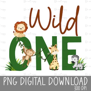 Wild One PNG, Birthday Shirt Png, T-shirt PNG File, Sublimation ...