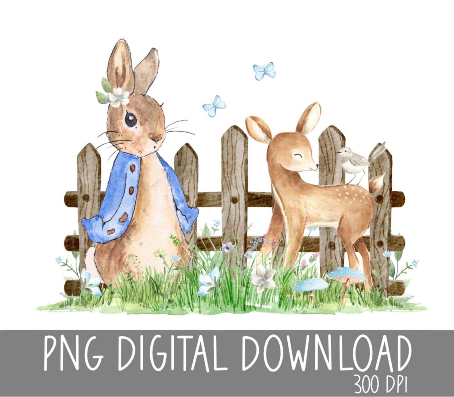 Peter Rabbit Garden Png Peter Rabbit Easter Png Heat Press - Etsy