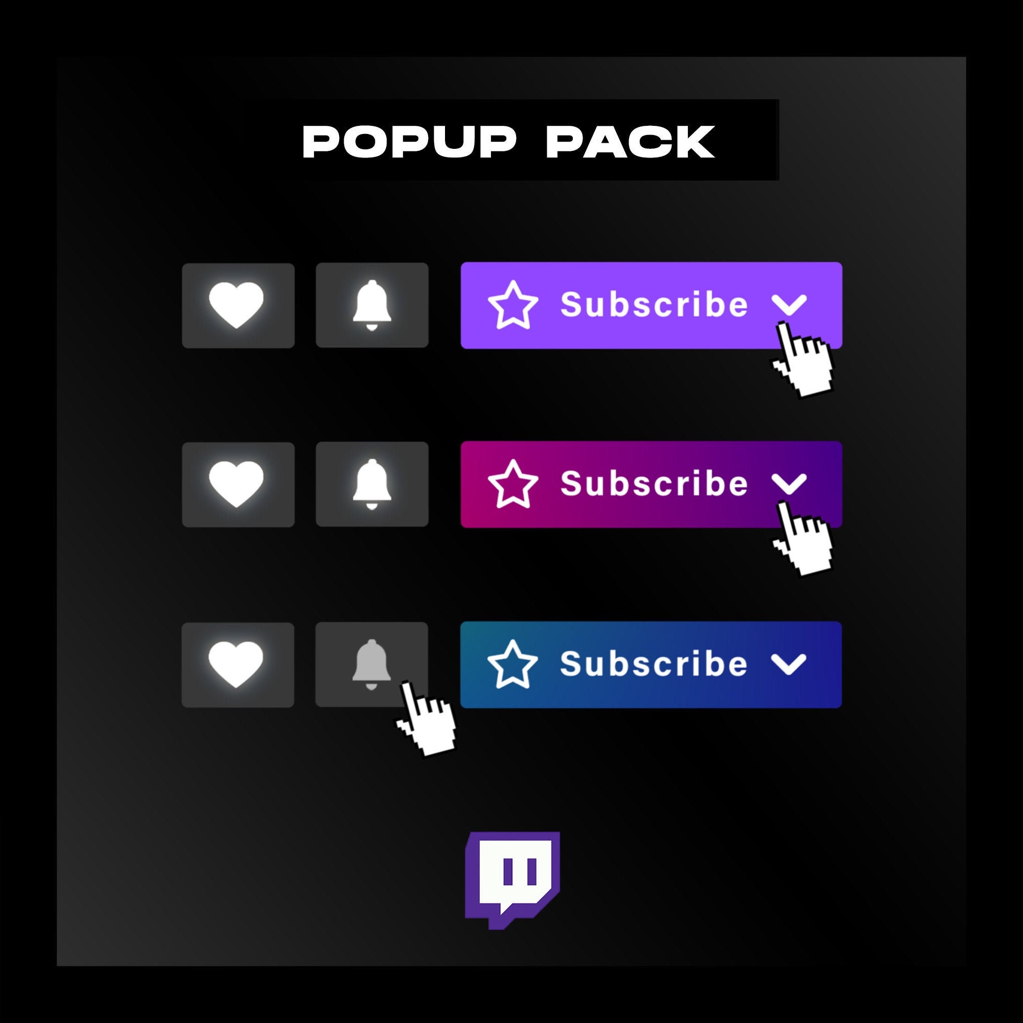 Animated Twitch Pop-up Package - Etsy