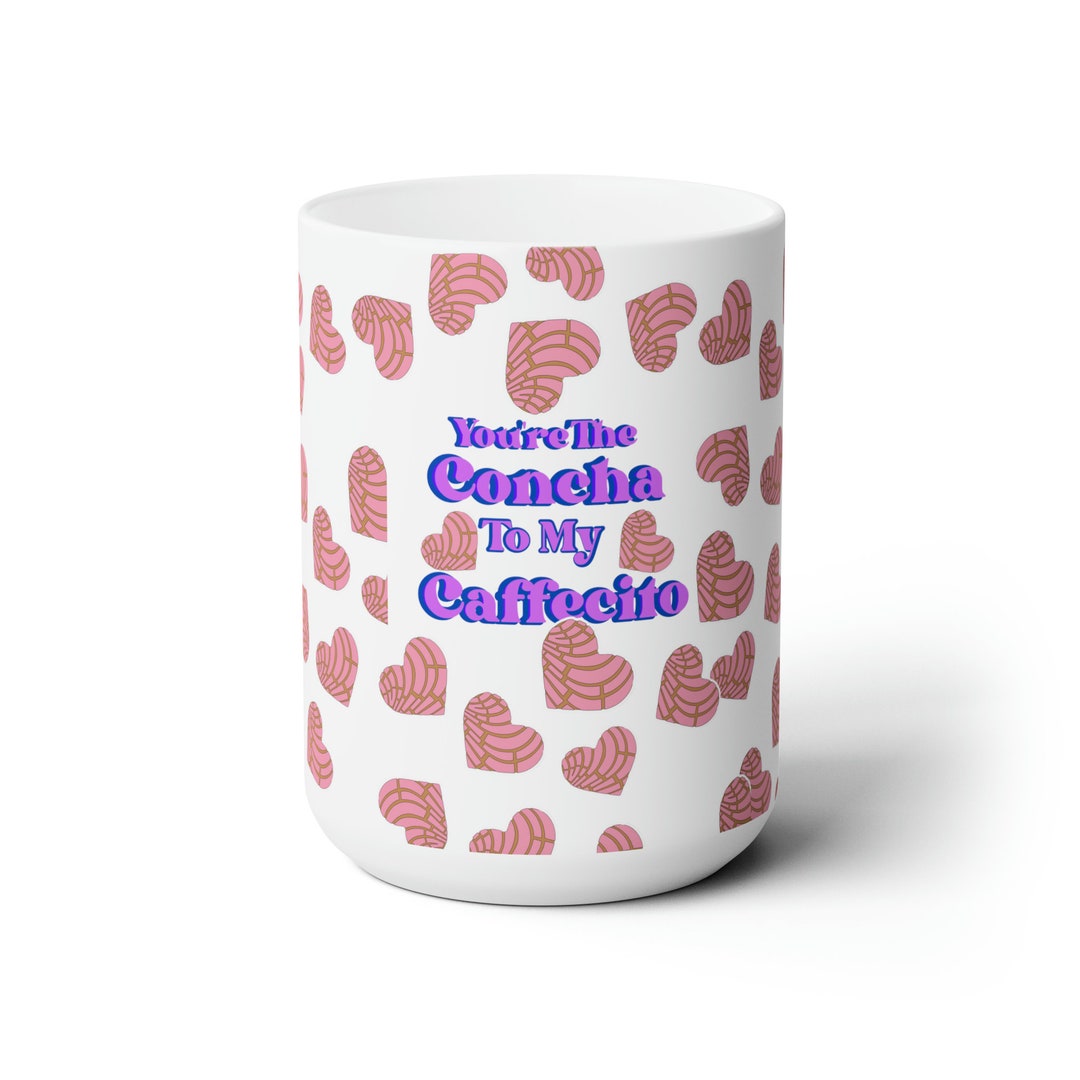 Heart Concha Ceramic Mug 15oz - Etsy