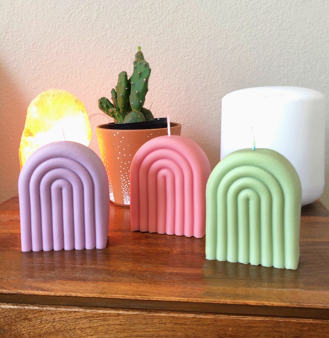 SKINNY Boho Rainbow Arch Handmade Soy Candle Handmade Soy Candle Unique ...