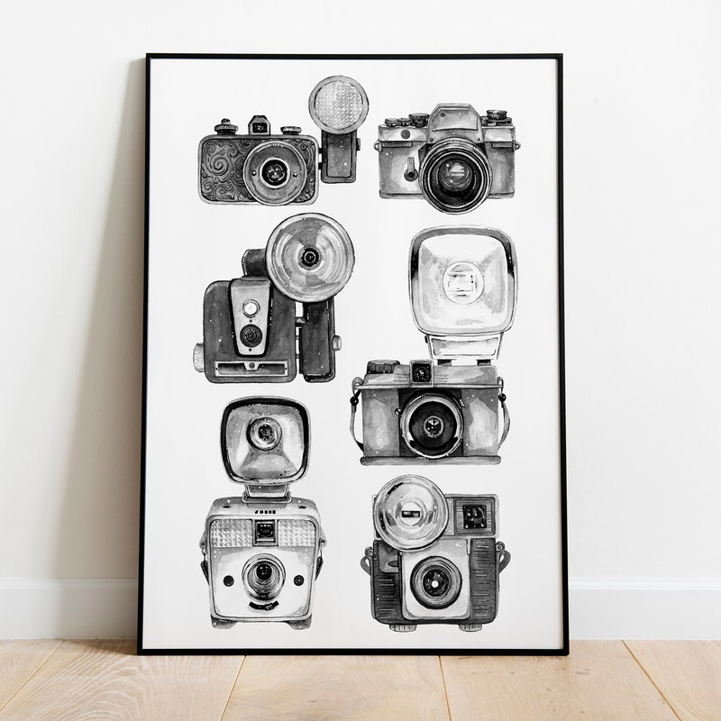 Vintage Camera Print - Etsy