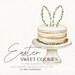Watercolor Easter Sweets Cookies Clipart Illustration Easter Chocolate ...