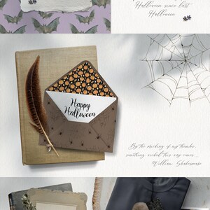 Watercolor Spooky Halloween Clipart Happy Halloween Party Decoration ...