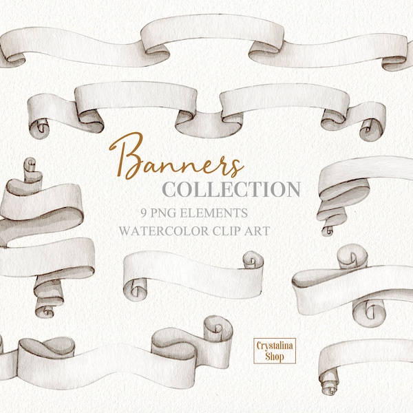 Banner Clipart - Etsy