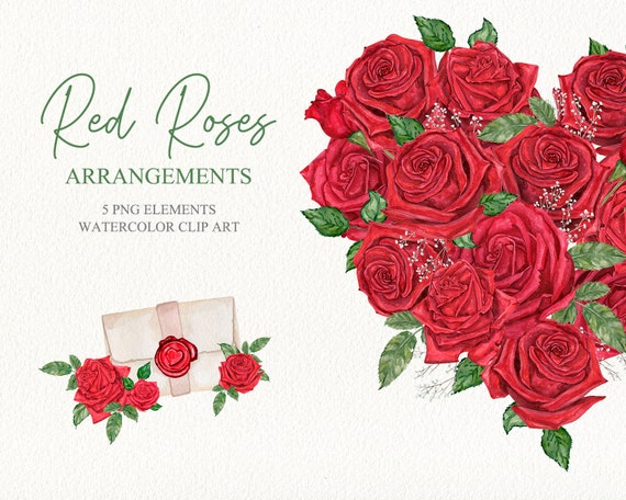 Valentines Day Roses Clip Art
