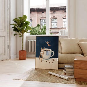 Coffee Diver Print, Good Morning Coffee Poster, Espresso Wall Art ...