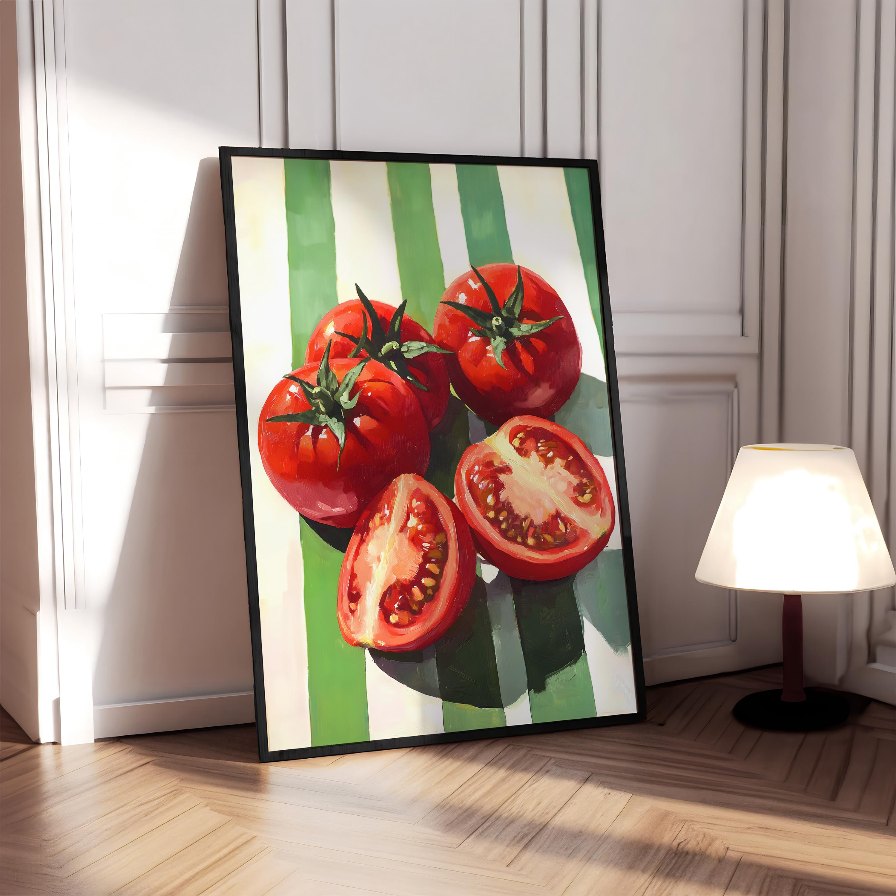 Tomato Wall Art, Trendy Tomato Poster, Vintage Food Art Print, Kitchen ...