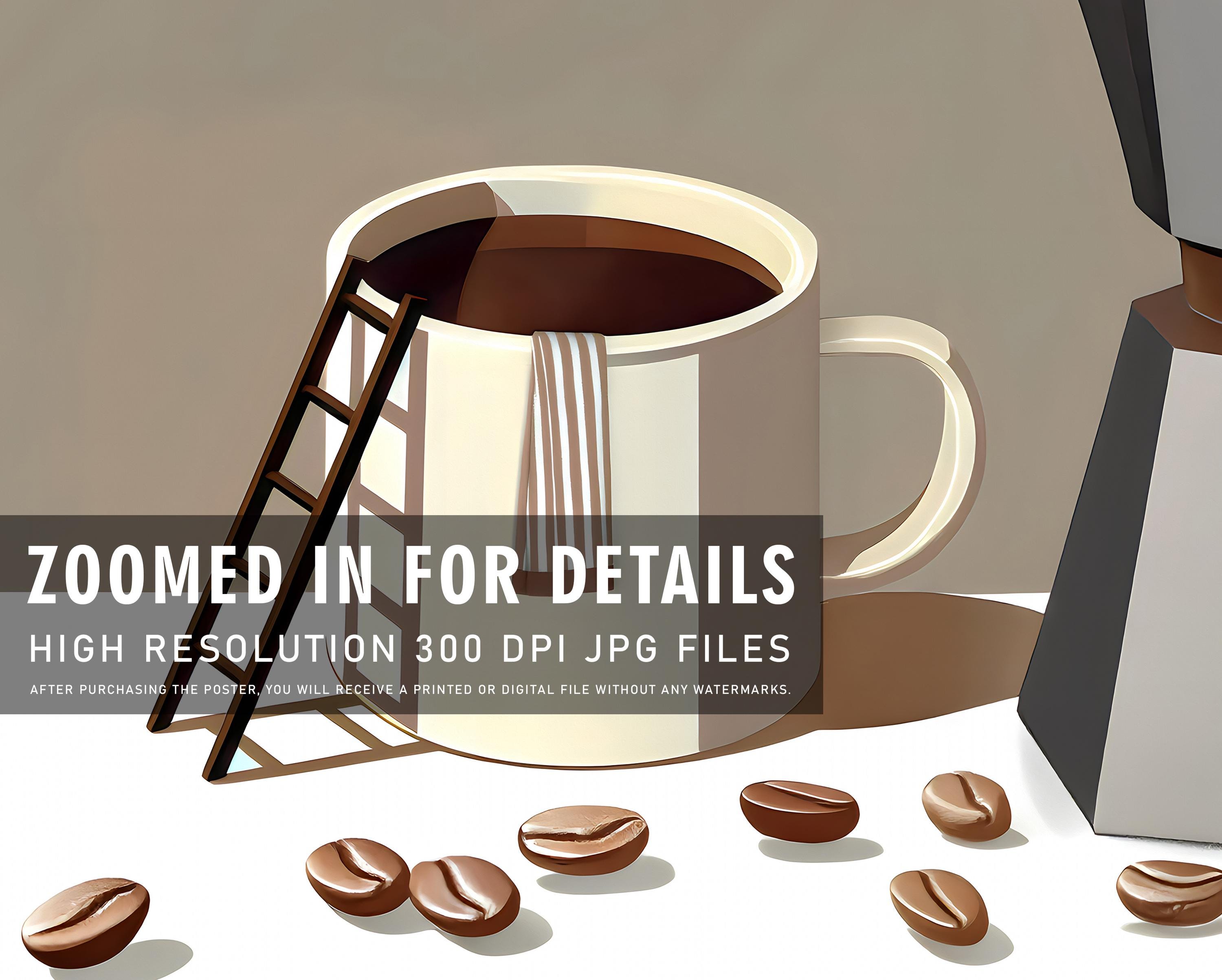 Coffee Diver Print, Good Morning Coffee Poster, Espresso Wall Art ...