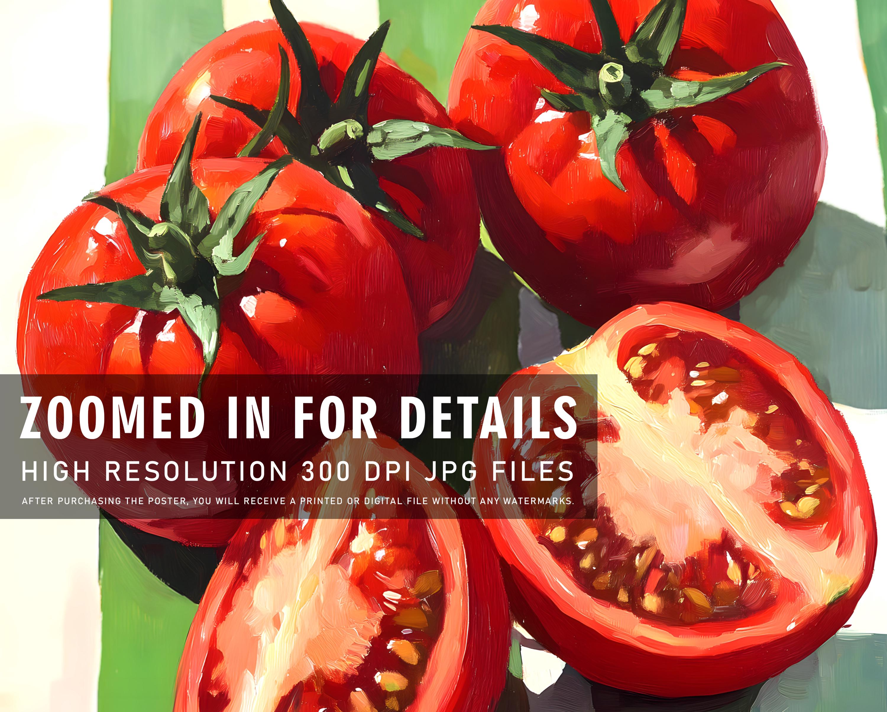 Tomato Wall Art, Trendy Tomato Poster, Vintage Food Art Print, Kitchen ...