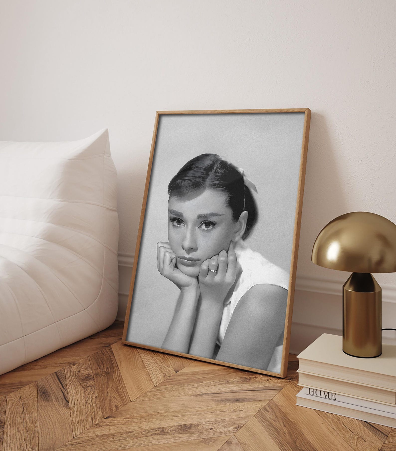 Audrey Hepburn Portrait Poster, Iconic Vintage Photo, Hollywood Glamour ...