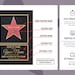 Custom Hollywood Star Poster, Personalized Walk of Fame Star Print ...