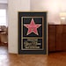 Custom Hollywood Star Poster, Personalized Walk of Fame Star Print ...