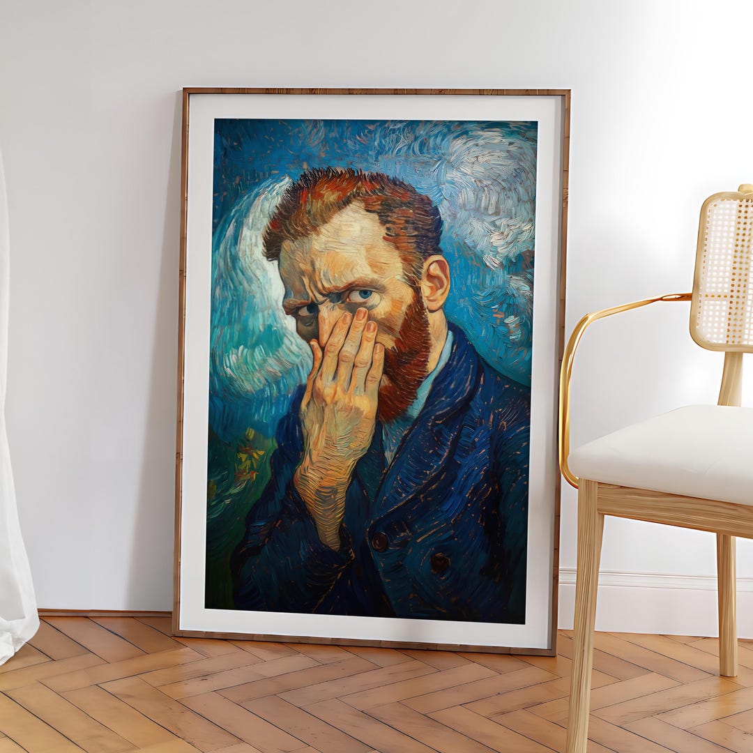 Funny Van Gogh Bathroom Print, Bad Smell Bathroom Poster, Toilet Humor ...