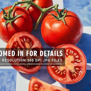 Tomato Wall Art, Trendy Tomato Poster, Vintage Food Art Print, Kitchen ...