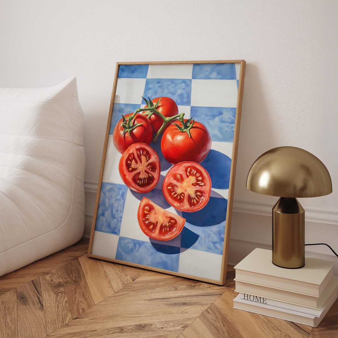 Tomato Wall Art, Trendy Tomato Poster, Vintage Food Art Print, Kitchen ...
