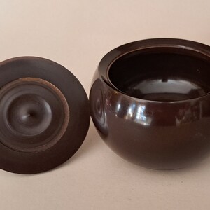 Lidded Lawn Bowl Lignum Pot With Oak Finial - Etsy