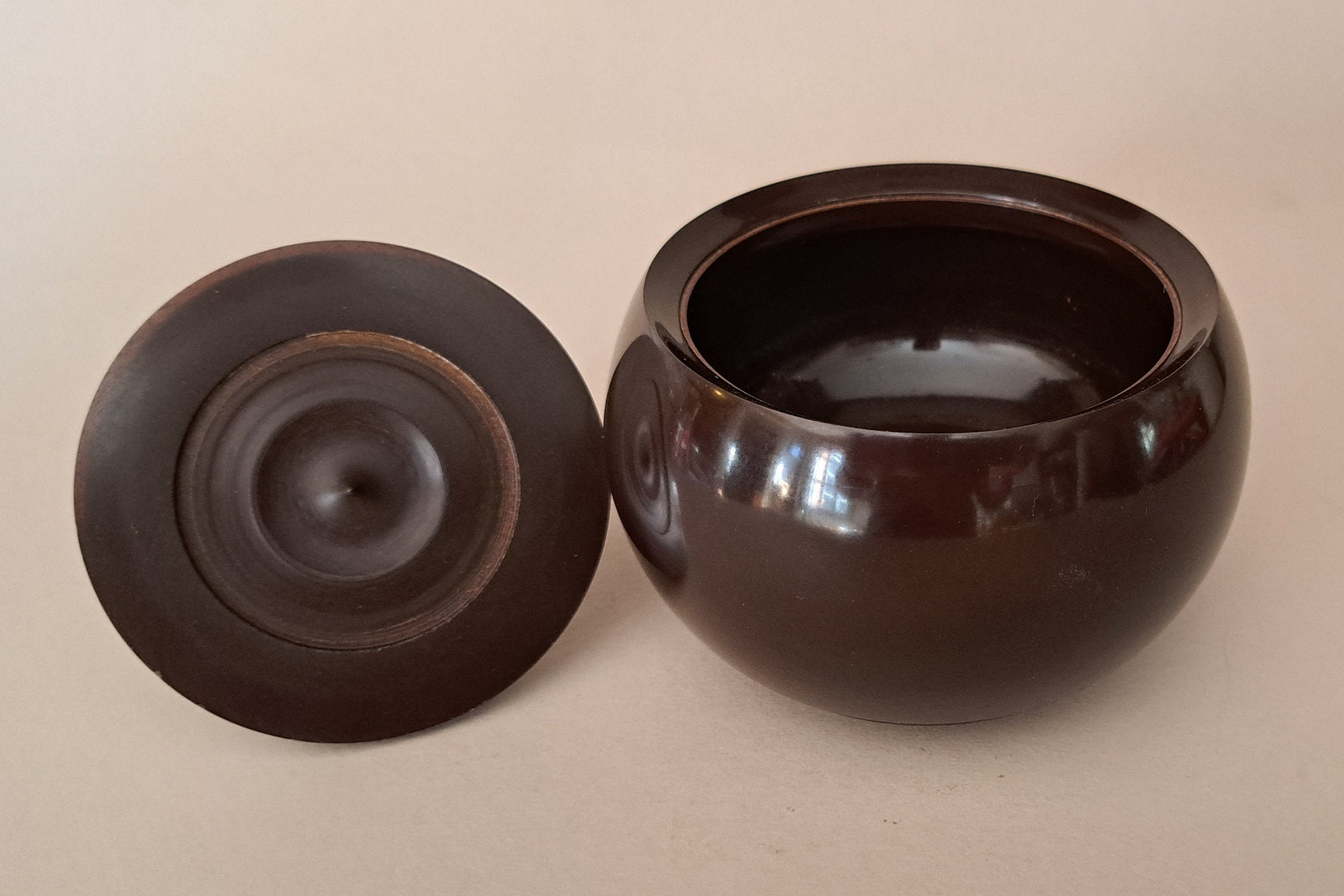 Lidded Lawn Bowl Lignum Pot With Oak Finial - Etsy