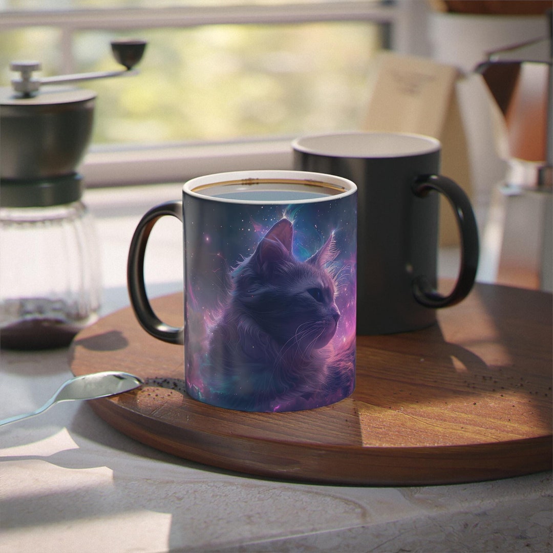 Color-changing Cat Mug: Magic Heat Reveal, Cat Lover Gift - Etsy