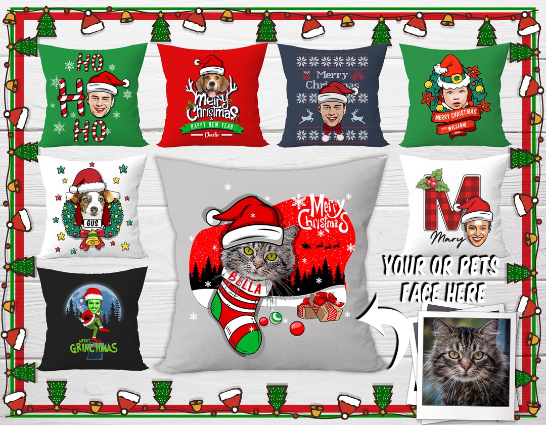 Personalized Christmas Pillow, Pillow Covers 14x14 16x16 18x18 ...