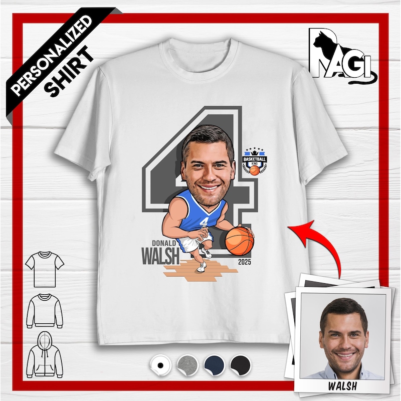 Nba Player Face Shirt - Etsy