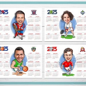 Personalized Football 2025 Calendar, Custom Basketball/ Volleyball ...