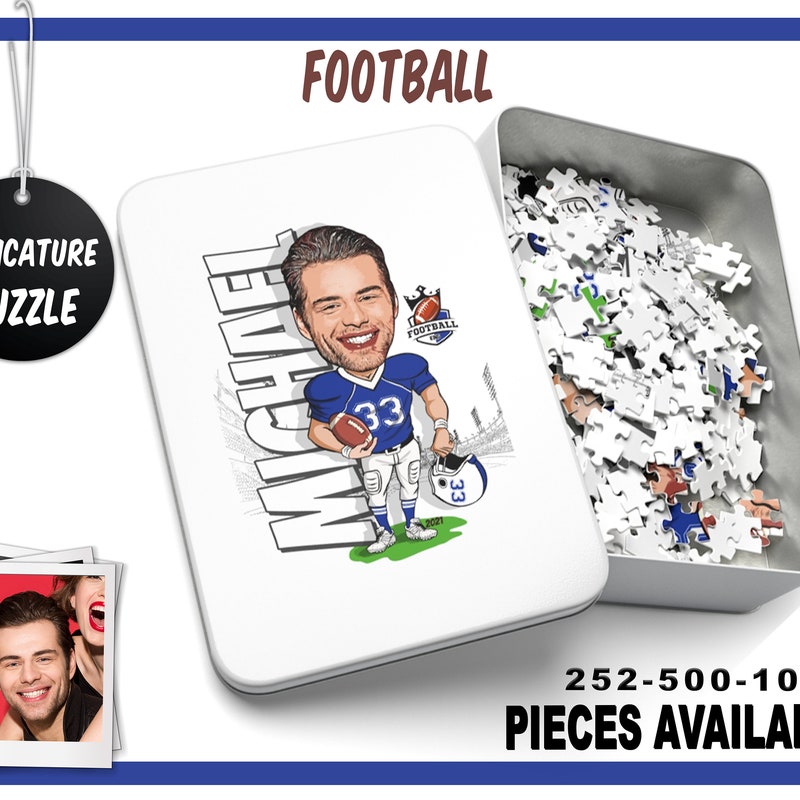 Football Jigsaw Puzzle - Etsy