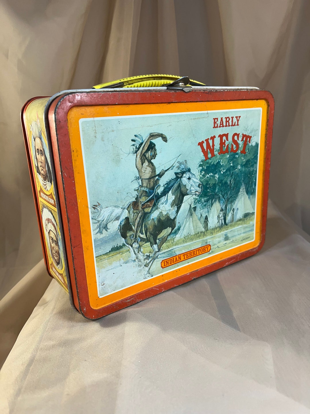 Vintage Lunch Box; “early West, Indian Territory” - Etsy