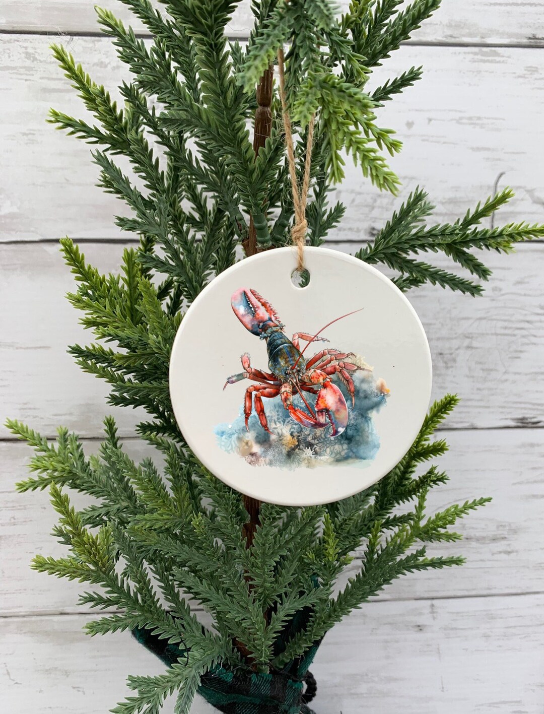 Lobster Ornament Ocean Gifts Christmas Ornament - Etsy