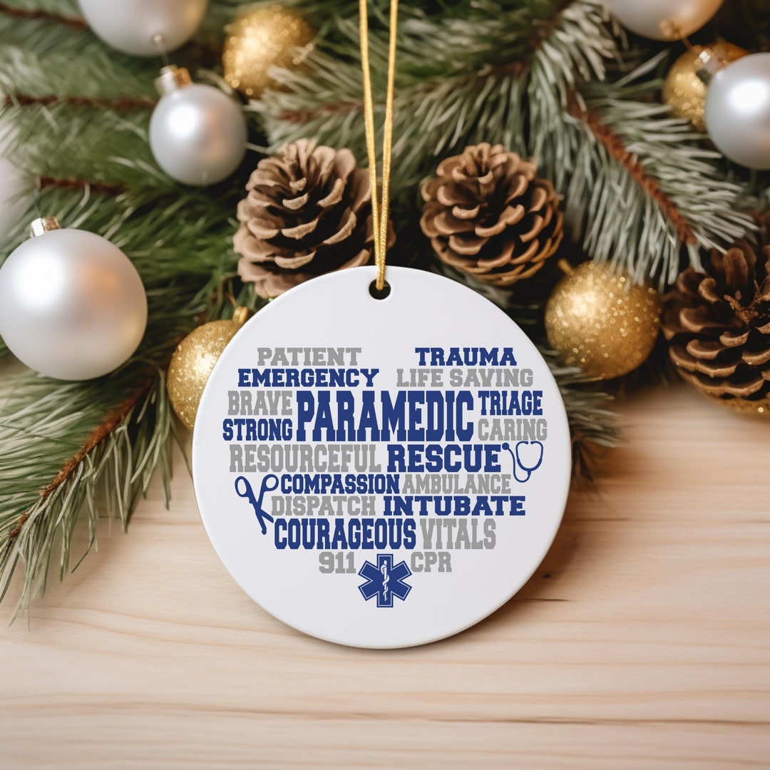 Paramedic Ornament, Paramedic Appreciation Ornament, First Responder ...
