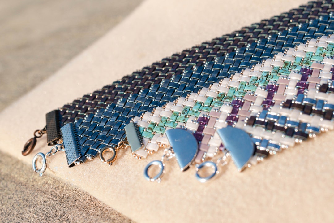 Miyuki Half Tila Bracelet Handmade - Etsy